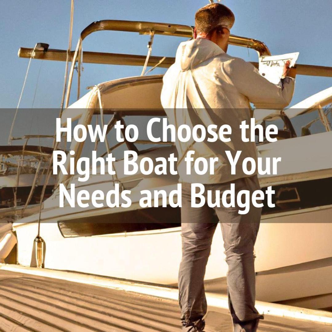 How to Choose the Perfect Boat for Your Needs and Budget