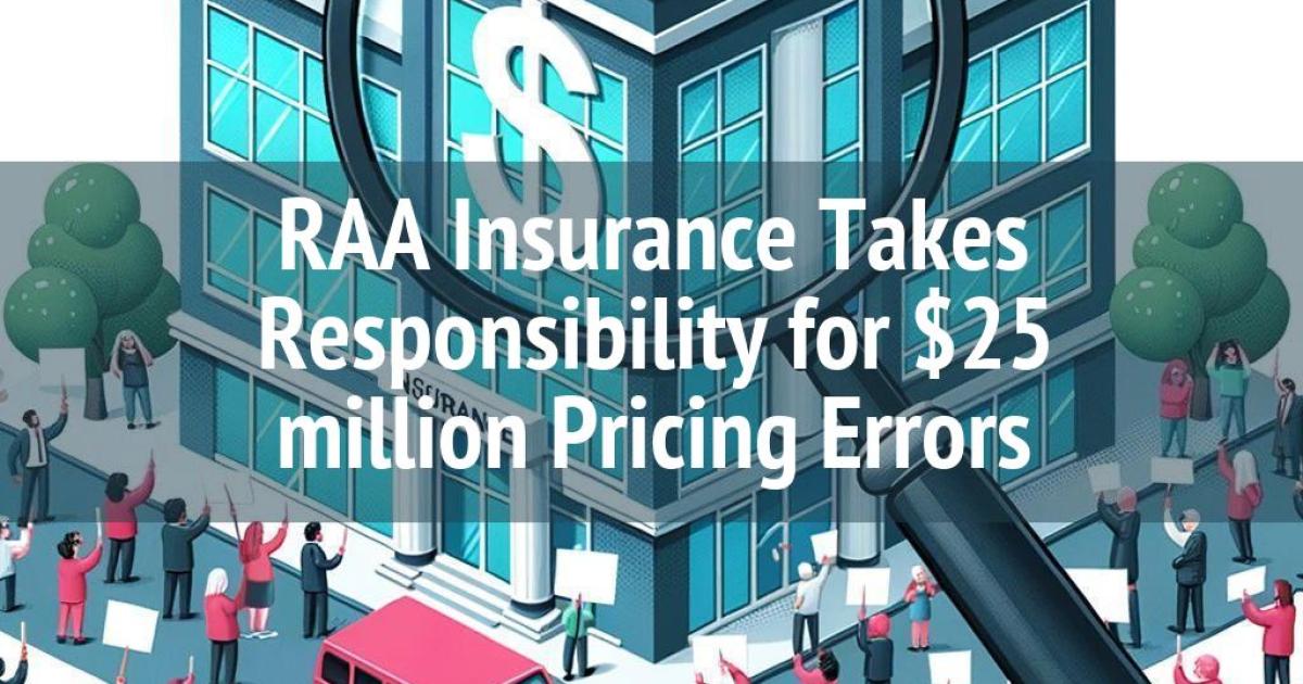 RAA Insurance Offers $25M Refunds Over Pricing Errors to 180,000 Members