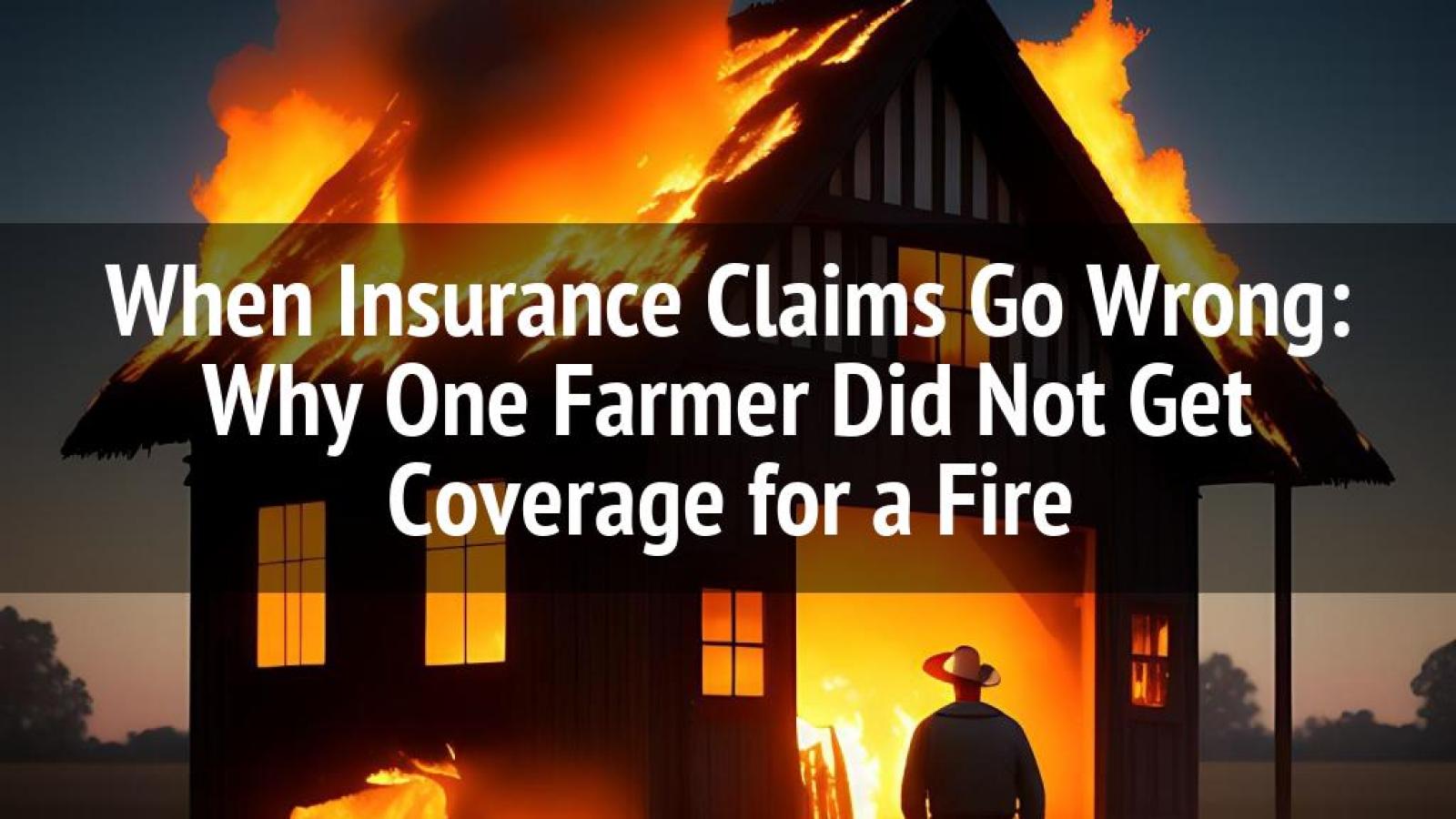 When Insurance Claims Are Denied: A Farmer’s Fire Coverage Dispute